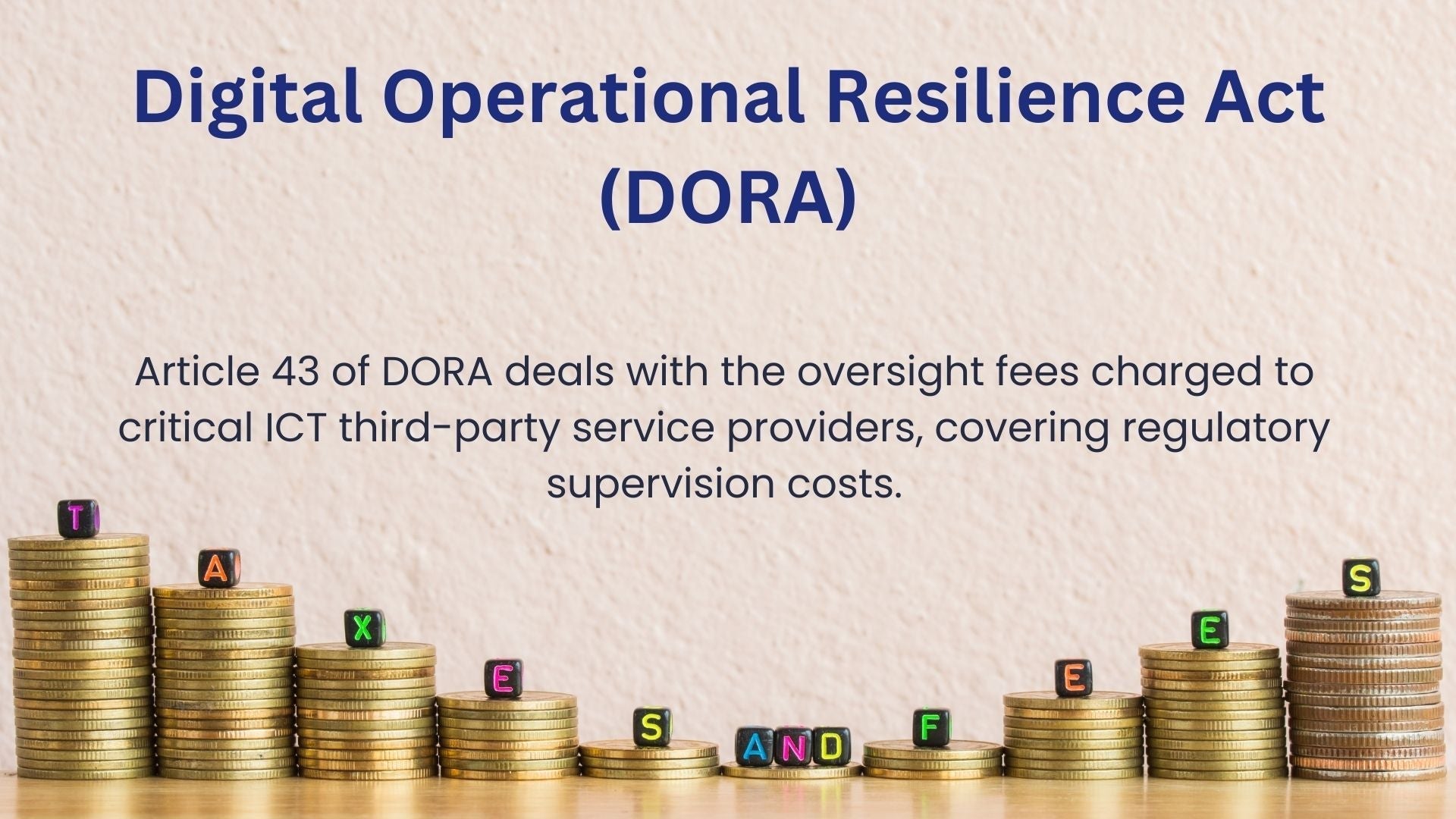 Article 43, Oversight Fees, Digital Operational Resilience Act (DORA ...