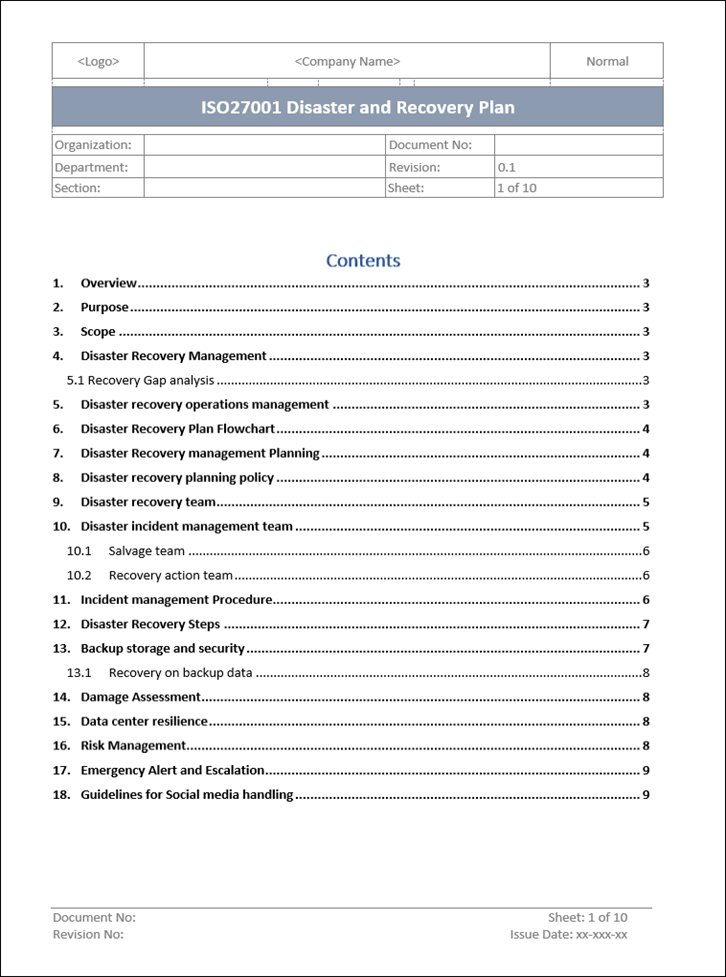 ISO 9001 Documentation Toolkit | Free Sample Template Download – ISO ...