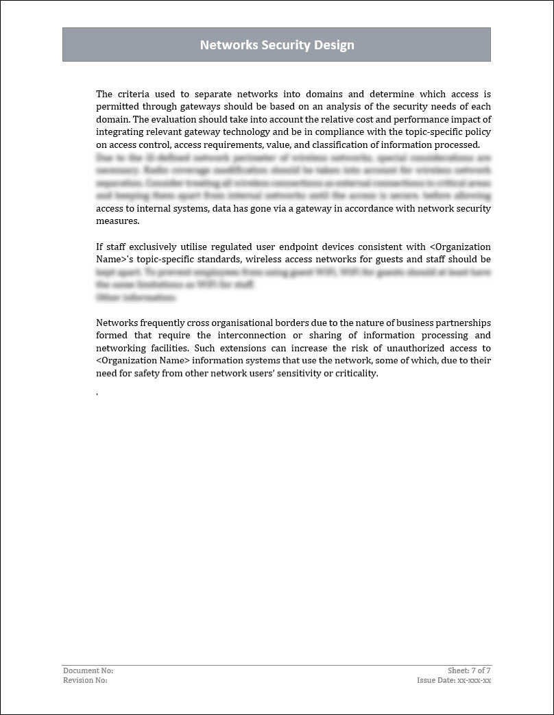 ISO 27001 - Networks Security Design Template – ISO Templates and ... ISO 27001 - Networks Security Design Template – ISO Templates and ...