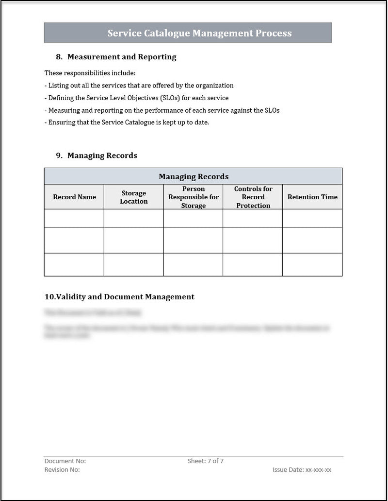 Iso 20000 Documentation Toolkit Iso Templates And Documents Download