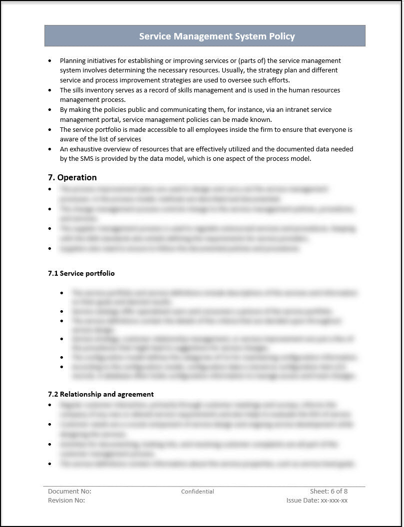 ISO 20000 Documentation Toolkit – ISO Templates and Documents Download